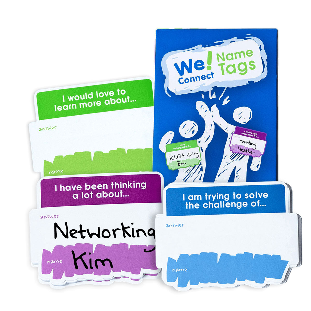 We! Connect Sticker Nametags – We and Me
